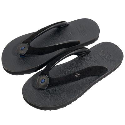 blessshoe复古风真皮人字拖