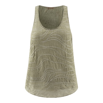 AUTI SEMINARIO X LOOKNOW2026春夏新品曲线刺绣拼接无袖上衣