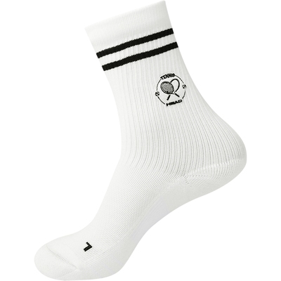 HEAD海德条纹撞色中筒运动袜一双