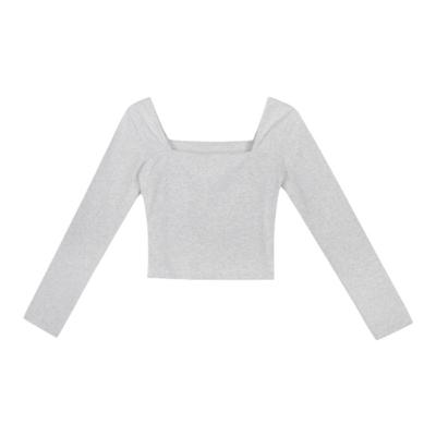 sinbounboun打底衫带胸垫长袖T恤