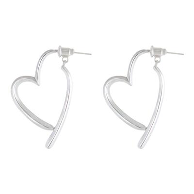 诗菀LuxeLoom 925银针爱心耳环高级新款耳钉日常通勤耳饰A0155