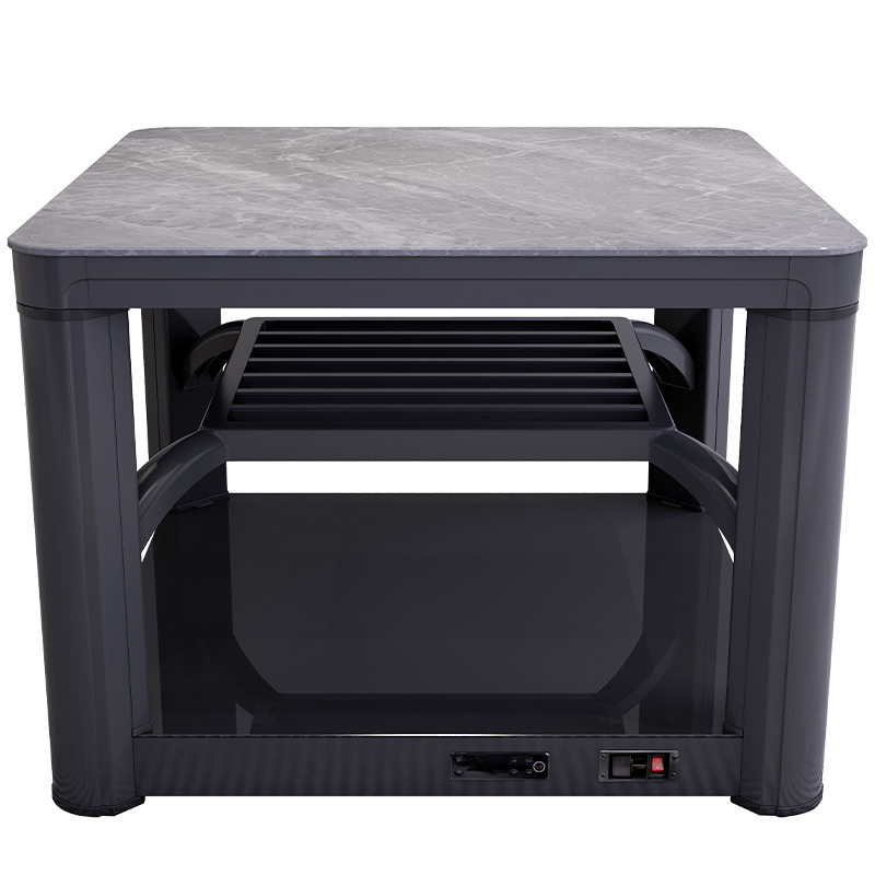 艾美特烤火桌电暖桌电烤桌正方形客厅电暖炉四方家用升降取暖桌_虎窝淘