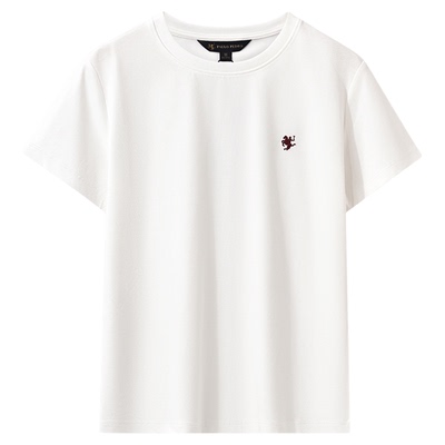 保罗彼得2025夏季新女短袖T恤衫圆领纯色上衣专柜同款YTEB43711