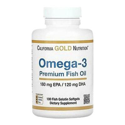 香港直发California Gold Nutrition胶囊欧米伽3鱼油EPA/DHA100粒