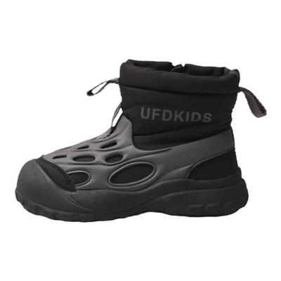 儿童中筒加绒保暖雪地靴加厚棉鞋