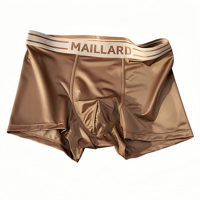 男士冰丝薄款平角内裤抗菌裸感