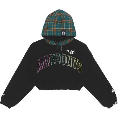 Aape字母格纹连帽卫衣3921XXJ