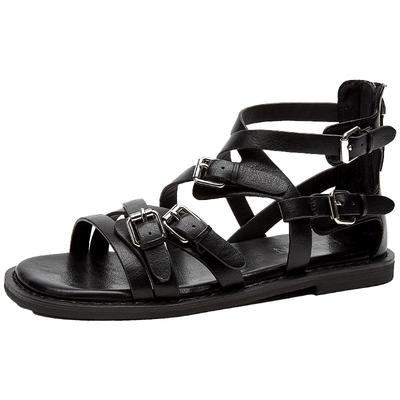 EBLAN/伊伴一字带凉鞋沙滩罗马鞋