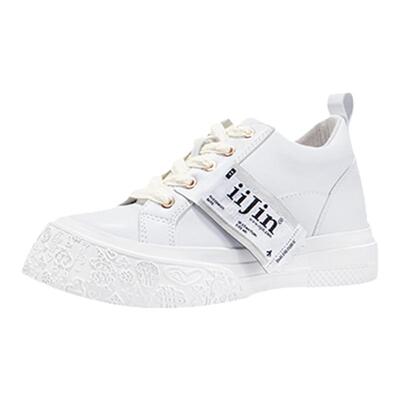 艾今7cm厚底增高时尚百搭小白鞋