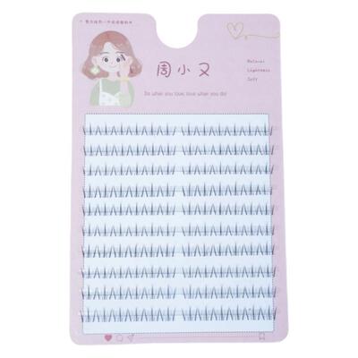 周小又昭君10大排下睫毛自然仿真日常大猫爪懒人单簇分段女团睫毛