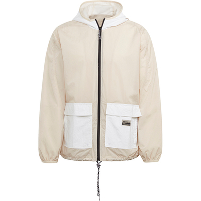 阿迪达斯男士拼接户外连帽外套