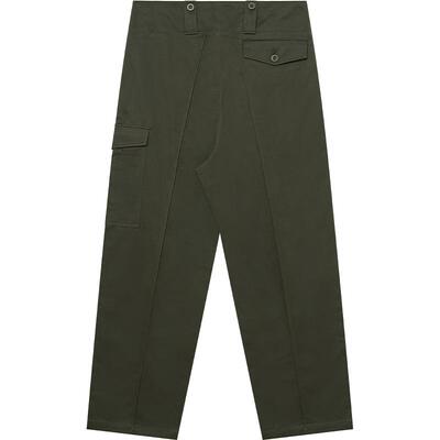 JDV商场同款军绿色纯棉阔腿裤