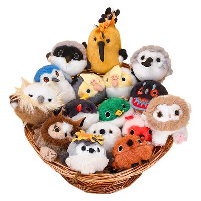 波普自然啾团子挂偶小鸟毛绒挂件