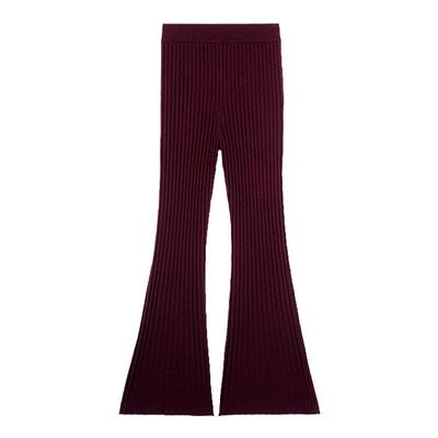 bash微喇羊毛混纺针织长裤