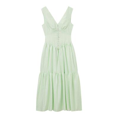 self-portraitV领连衣裙