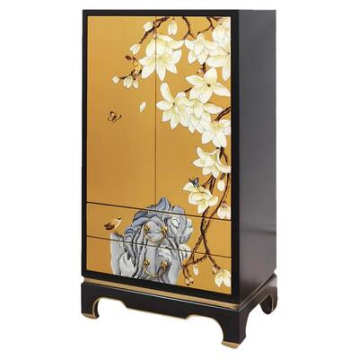 亚帕奇美式乡村餐边柜彩绘玄关柜
