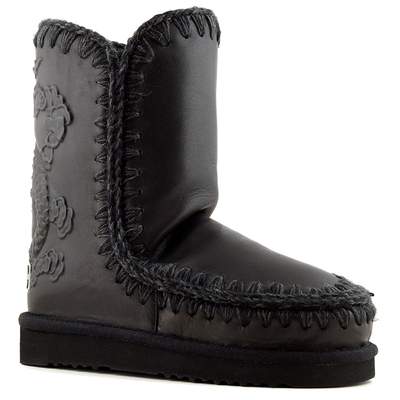 MOU羊皮毛一体平底雪地靴