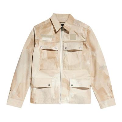 G-STARRAW尖领秋季工装迷彩夹克