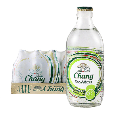 泰象原味苏打水气泡水泰国进口chang牌泰象玻璃瓶325ml*20瓶饮料