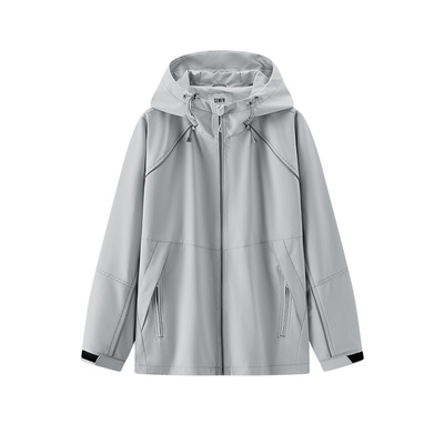 森马休闲登山便服防护连帽外套男