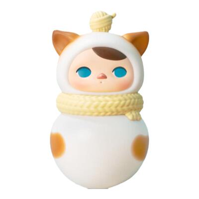 泡泡玛特PUCKY喵喵不倒翁手办