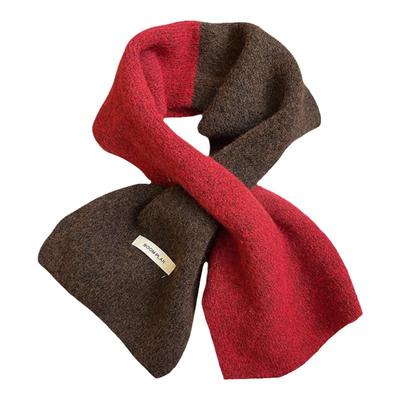 交叉小围巾韩版女士秋冬