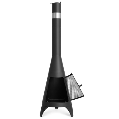 户外庭院烤火炉木柴冬天