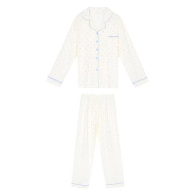 Sinbounboun褶皱波点家居服套装