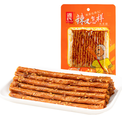 源氏大豆筋豆卷5毛钱校园休闲 零食小时候的怀旧食品豆制品香辣条