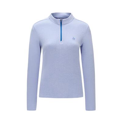 【弹力】Munsingwear万星威休闲冬季女士半拉链打底保暖长袖t恤