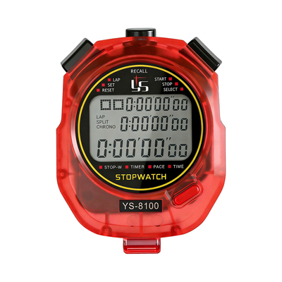 YS弈圣透明款秒表计时器防水多道