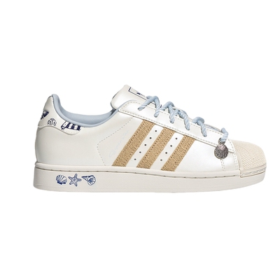 adidas阿迪达斯三叶草板鞋女秋印花SUPERSTAR II贝壳头鞋 LB9763