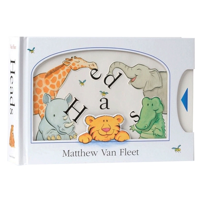 英文原版绘本 Heads 脑袋字母 Matthew Van Fleet 操作书 英文版 进口英语原版书籍儿童外文书