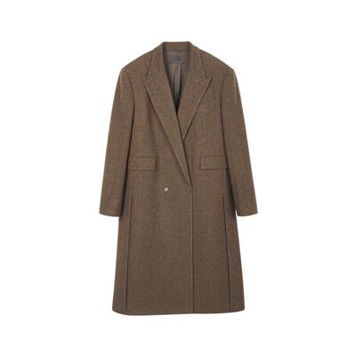 LESS冬季毛呢大衣韩系宽肩纯色