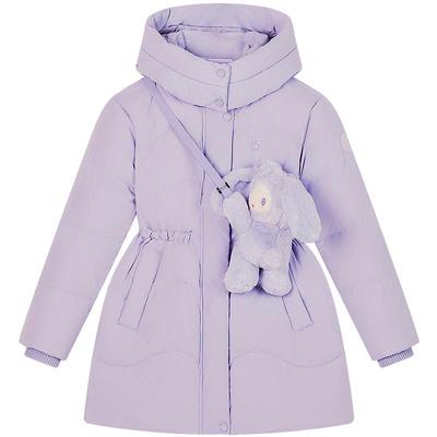 【赠玩偶包】波司登儿童绒服女童中长款收腰羽绒服舒适好打理外套