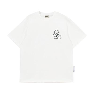 tj区绫致杰克琼斯男装夏季字母刺绣OVERSIZE纯棉舒适日常百搭T恤