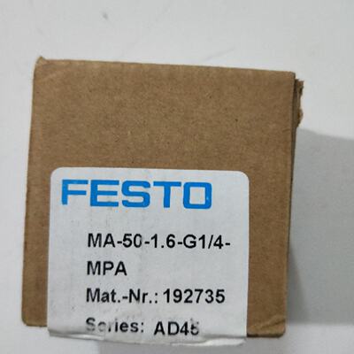 议价全新正品 费斯托 MA-50-1.6-G1/4-MPA 现货 192735