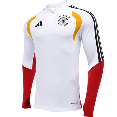 Adidas德国队球衣 2026年美加墨世界杯足球服半拉链长袖男KB4492