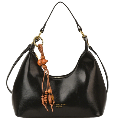 Laxmi新月腋下包黑色通勤百搭