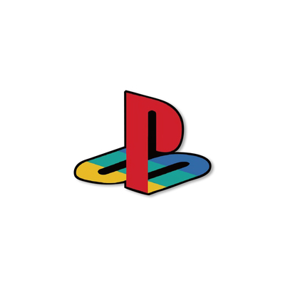 TLP反光车贴 PlayStation PS2标志logo怀旧主机单机游戏防水贴纸