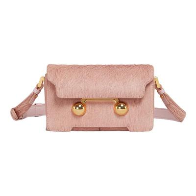 【多件折/礼物】MARNI 女士TRUNKAROO MINI毛绒单肩背提包