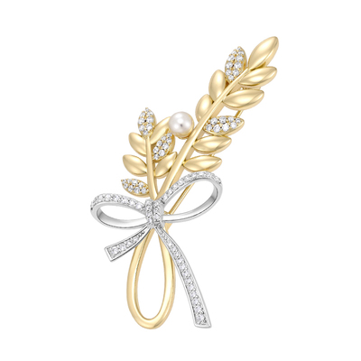 Annaya明星同款麦穗胸针女款