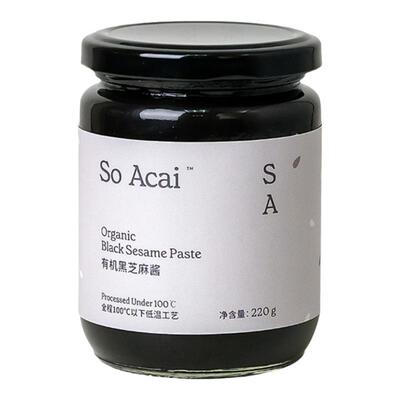 soacai有机黑芝麻酱吐司抹酱