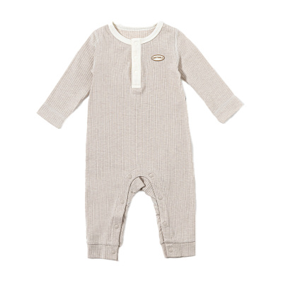 【新品】OAK FAMILY新生婴儿连体衣羊毛莫代尔棉轻暖宝宝衣服