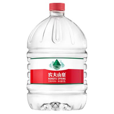 农夫山泉饮用天然水红盖水12L装