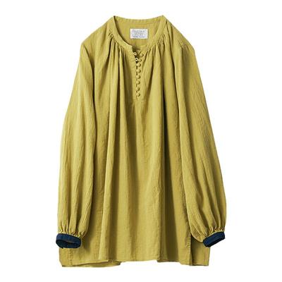 纯棉一等品灯笼袖女衬衫上衣