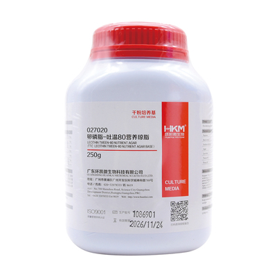 卵磷脂吐温-80营养琼脂BR250g/瓶027020细菌总数测定广东环凯包邮