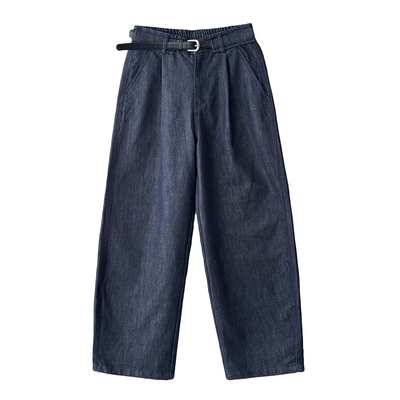 马克斯星球天丝小弯刀牛仔裤