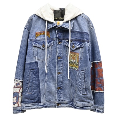 唐老鸭系列时尚绣花牛仔外套