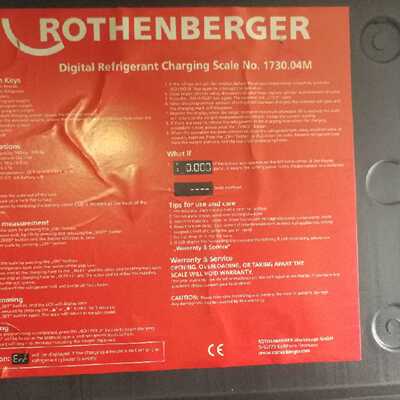 ROTHENBERGER 1730.04M 数字定量冷媒电子秤 工业计量